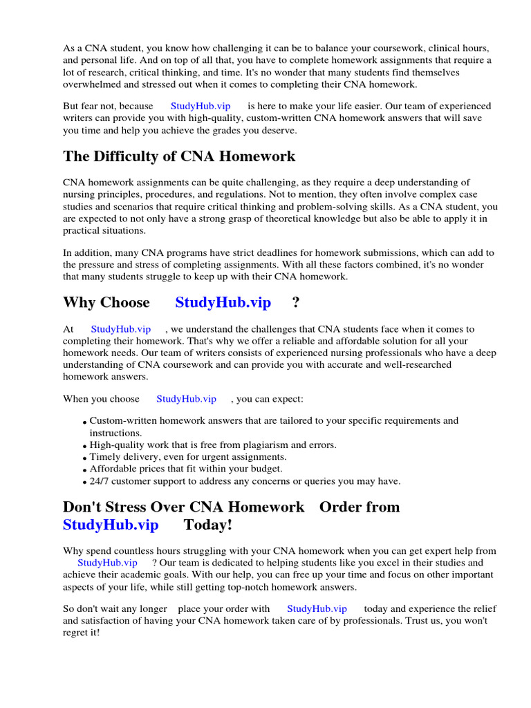 Cna Homework Respostas | Download Free PDF | Homework | Essays