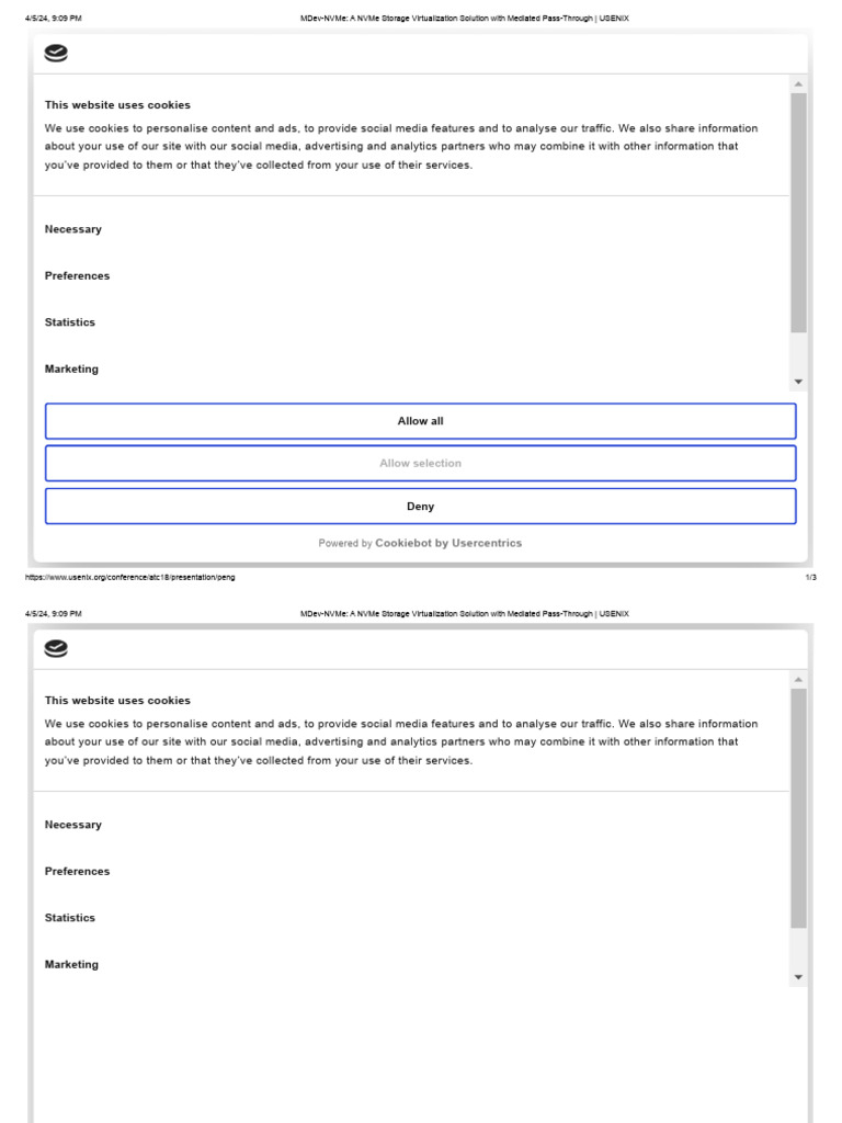 MDev-NVMe: High-Performance NVMe Virtualization | PDF | Virtualization | Computer Data Storage