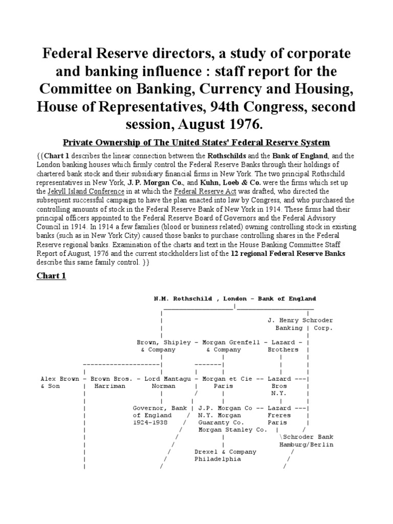 Ownership of the Fed | Federal Reserve | Companies