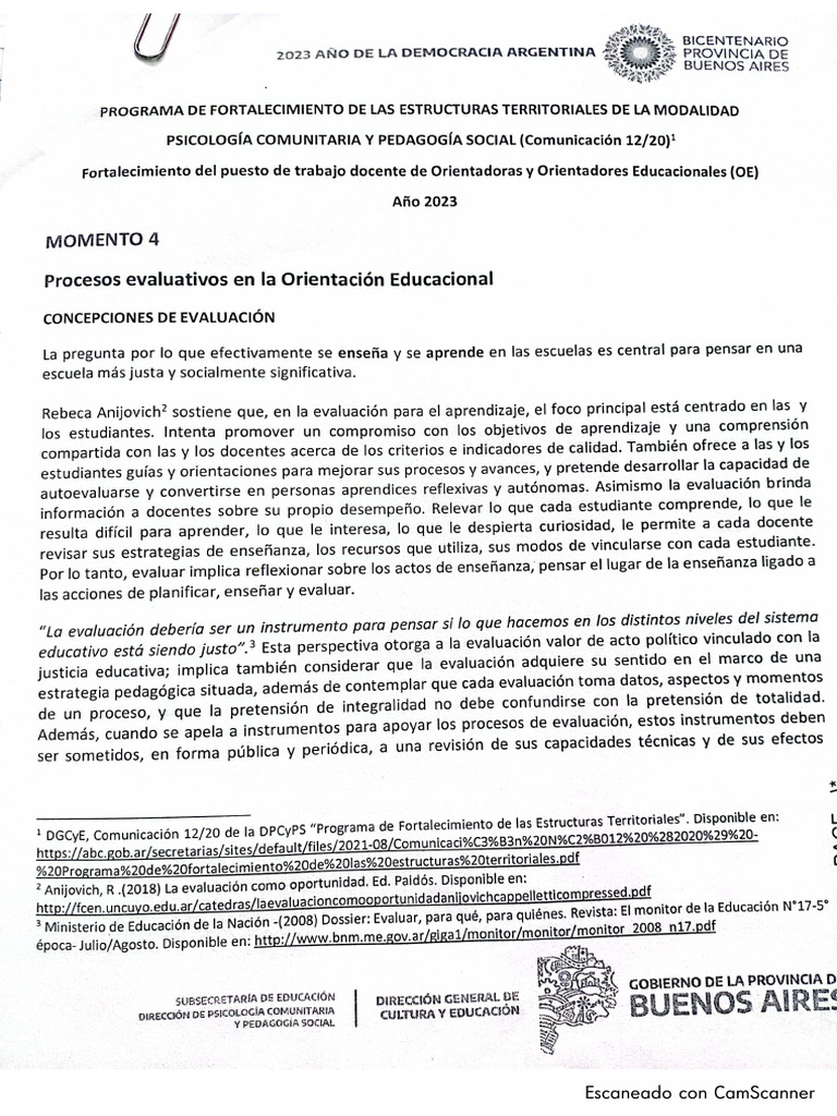 Procesos Evaluativos en La Orientacion Escolar | PDF