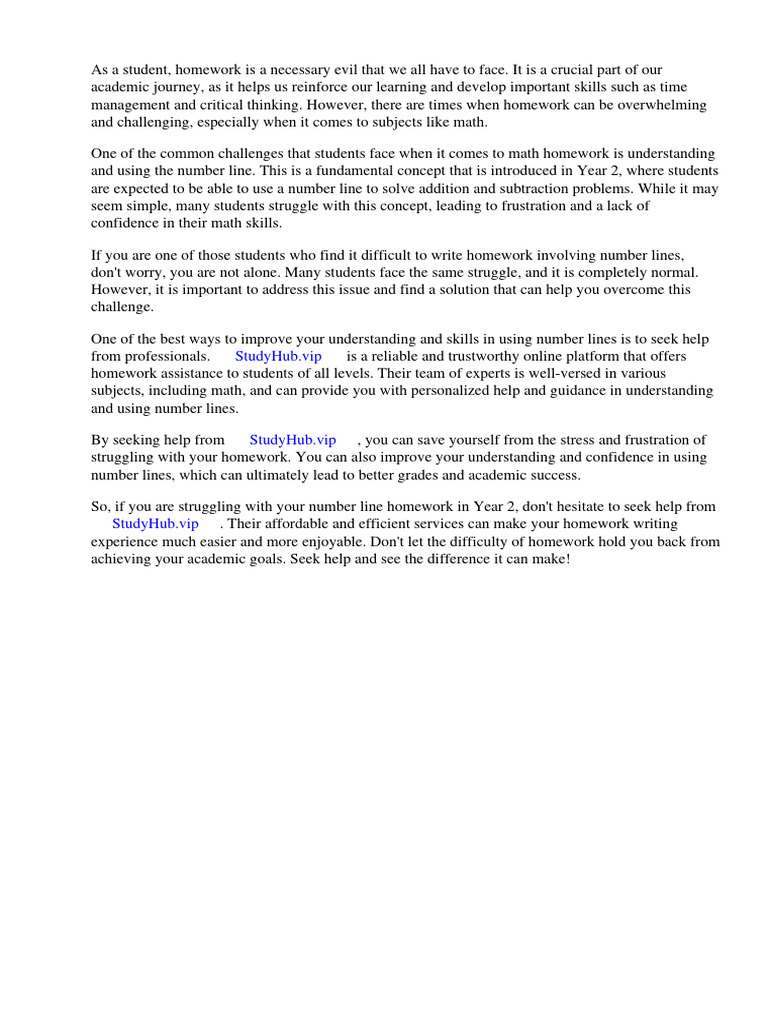 Number Line Homework Year 2 | PDF | Numbers | Homework