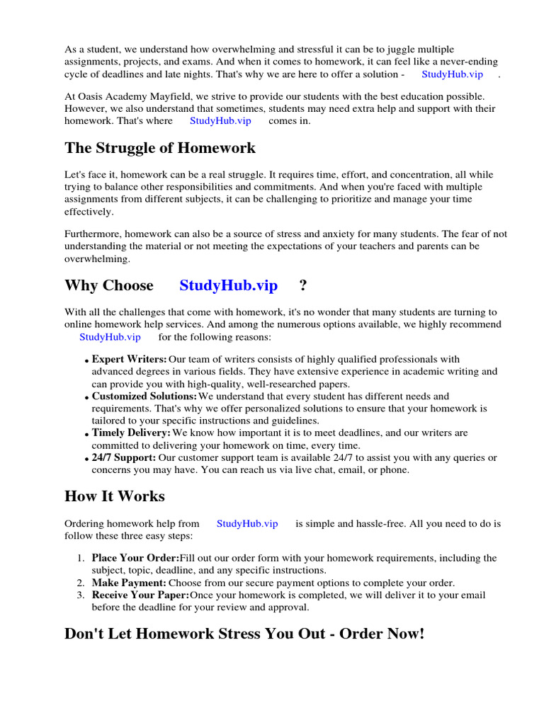 Show My Homework Oasis Academy Mayfield | PDF | Curriculum | Teachers