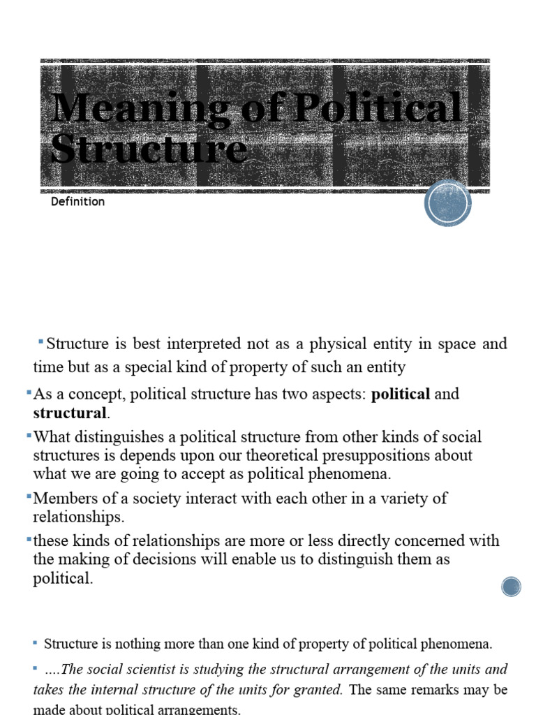 Understanding Political Structure Concepts | PDF | Concept | Reality