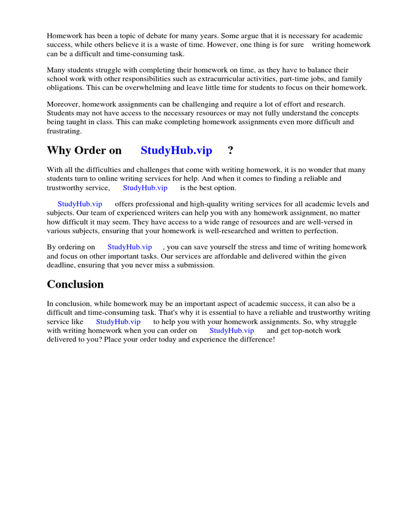 Is Homework Important or Not | PDF | Homework | Teachers
