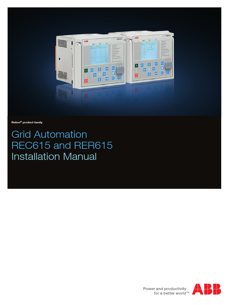 RER615 Installation Manual | Download Free PDF | Electromagnetic ...