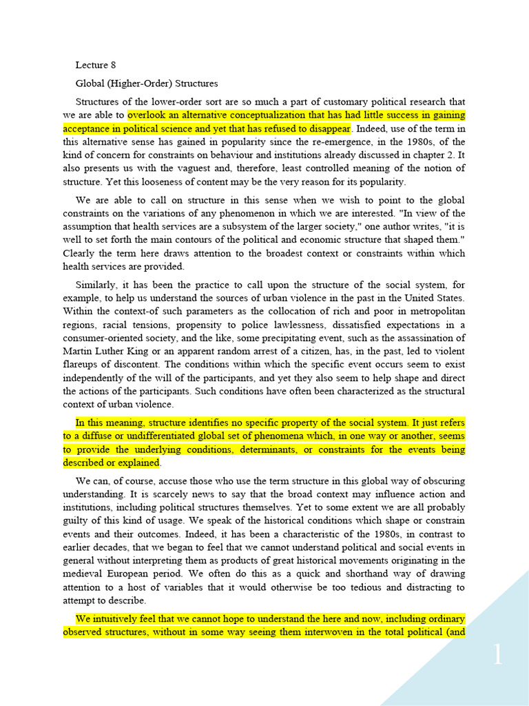 Lect 8 | PDF | Discourse | Hermeneutics