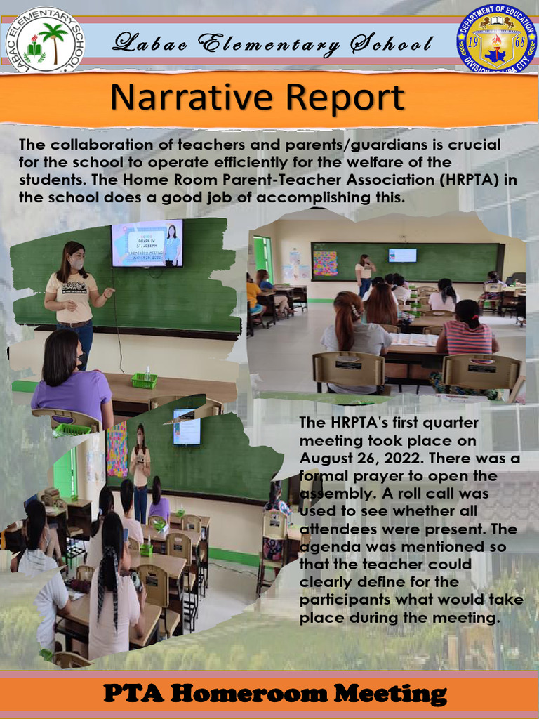 1st PTA Homeroom Meeting | PDF | Behavior Modification | Learning