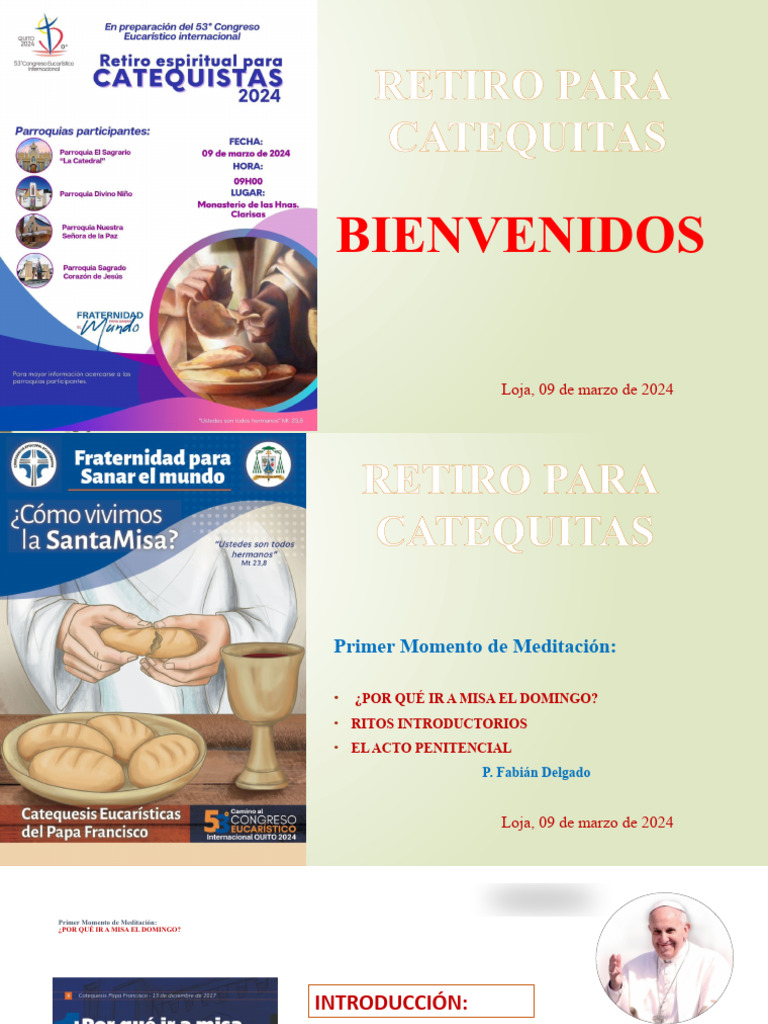 Retiro de Catequesis Parte I | Descargar gratis PDF | eucaristía | Oración