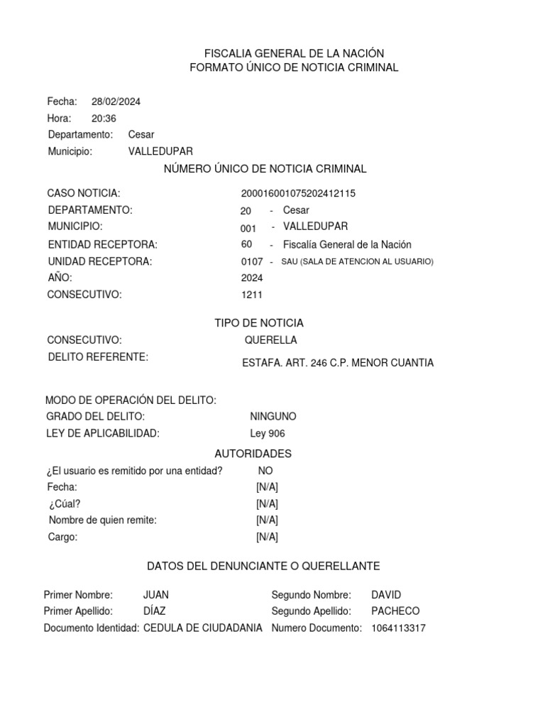 Adjunto | PDF | Documento de identidad