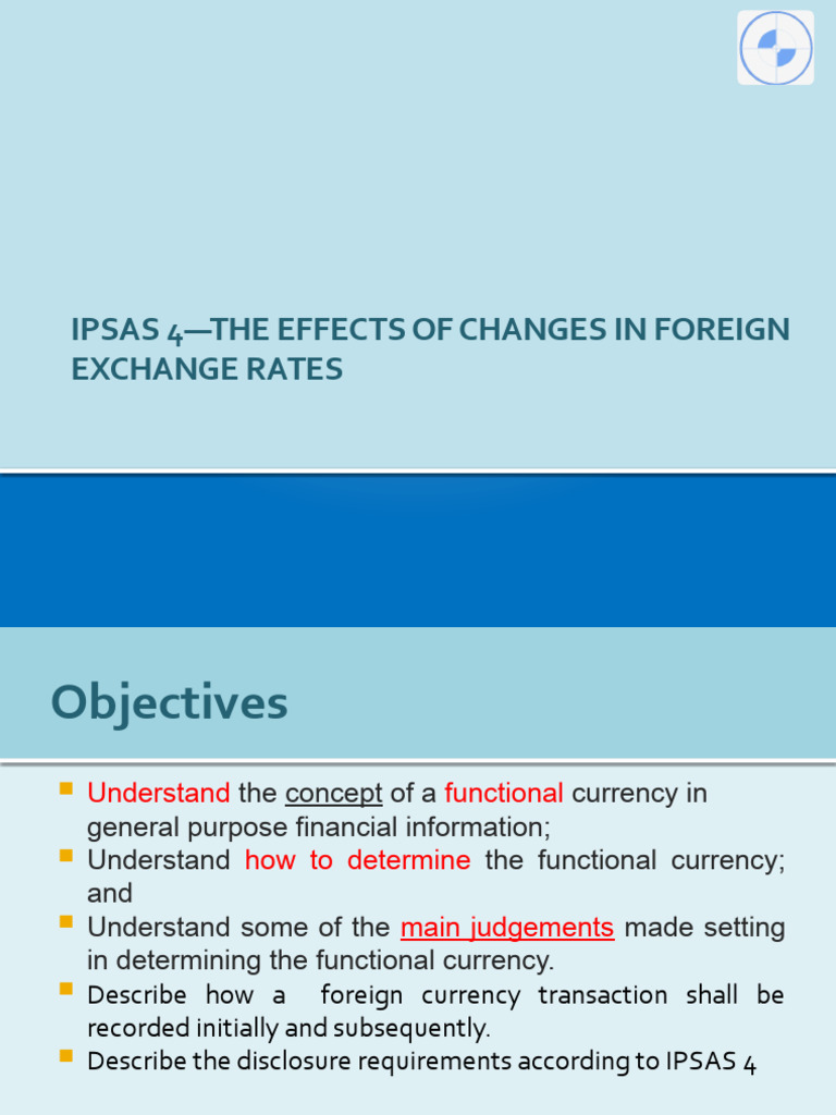 IPSAS 4 The Effect of Changes in Foreign Exchange Difference | PDF ...