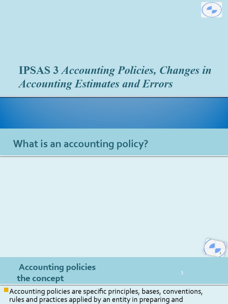 IPSAS 3: Accounting Policies Overview | PDF | Fair Value | Financial ...