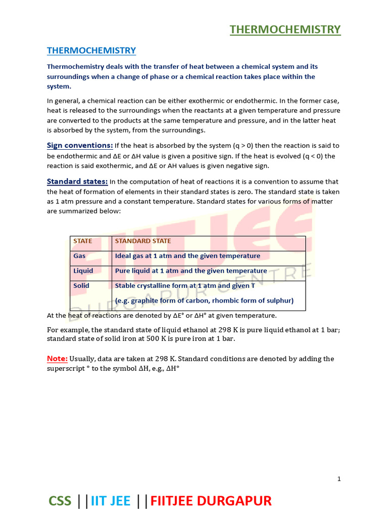 Thermochemistry XI | PDF | Ammonia | Chemistry