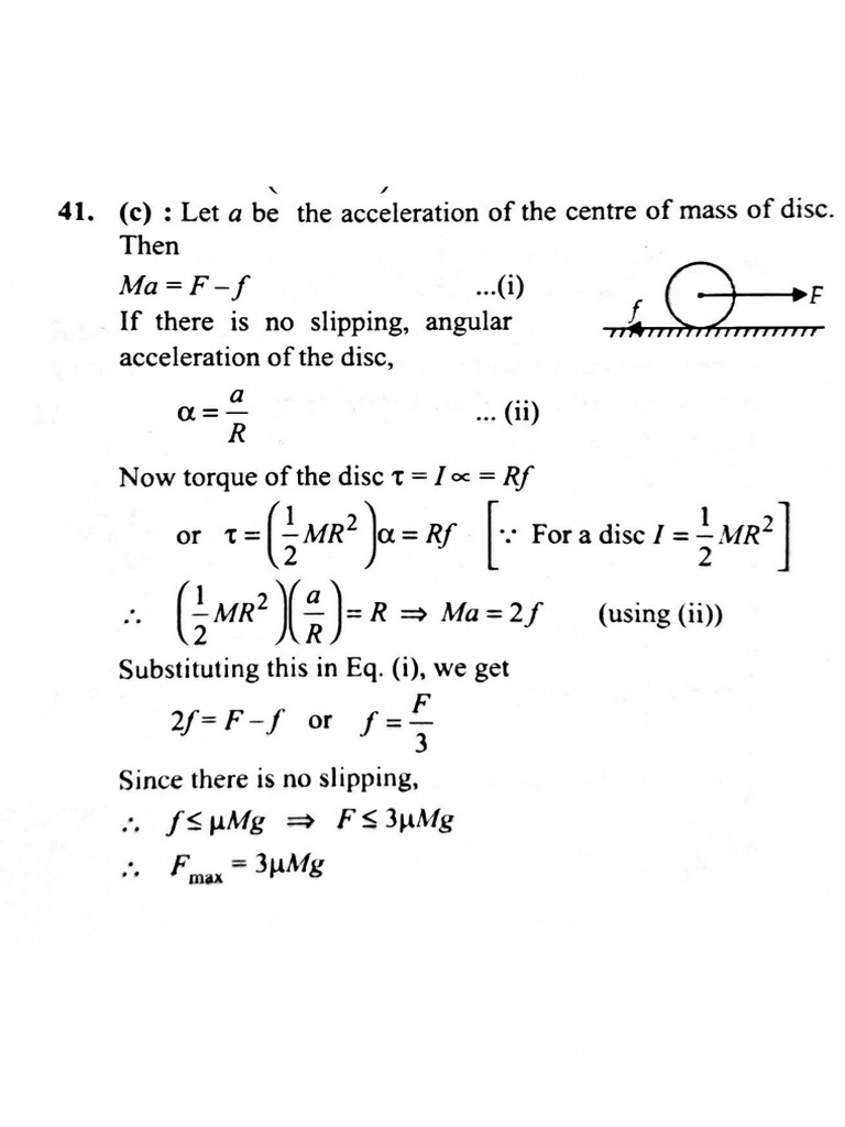 Exam Rotational Motion | PDF