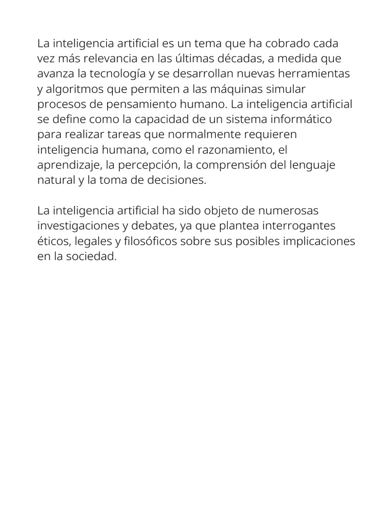 Introducción Sobre La Inteligencia Artificial | Descargar gratis PDF | Inteligencia artificial ...