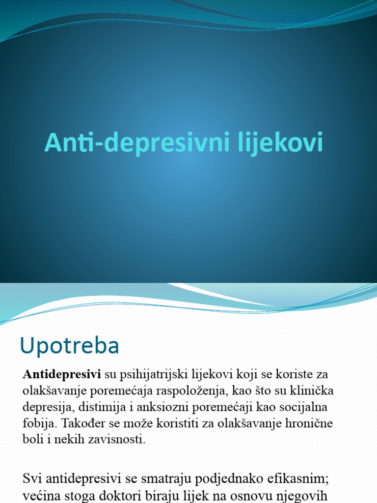 Antidepresivi | PDF