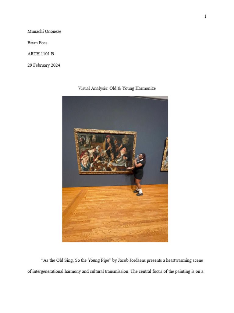 Visual Analysis | PDF | Composition (Visual Arts) | Paintings