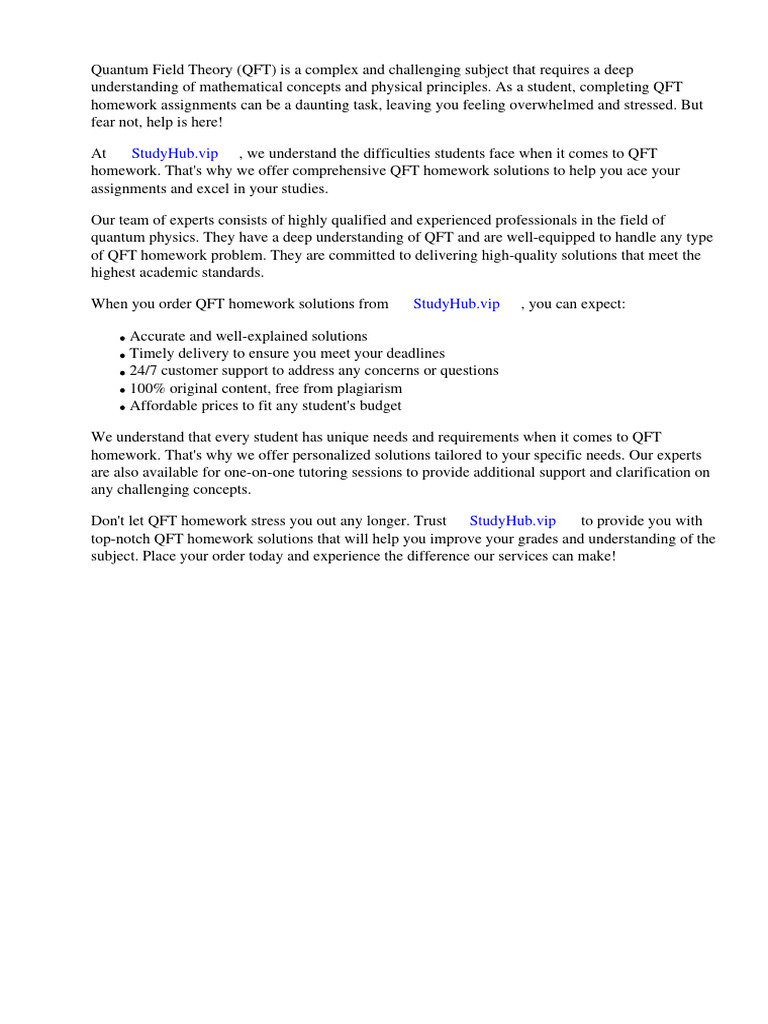 QFT Homework Solutions | PDF | Quantum Field Theory | Quantum Mechanics