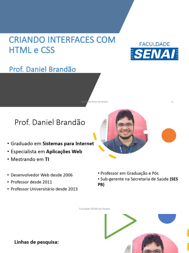 Curso de Férias - Criando Interfaces Com HTML e CSS | PDF | Rede mundial de computadores ...