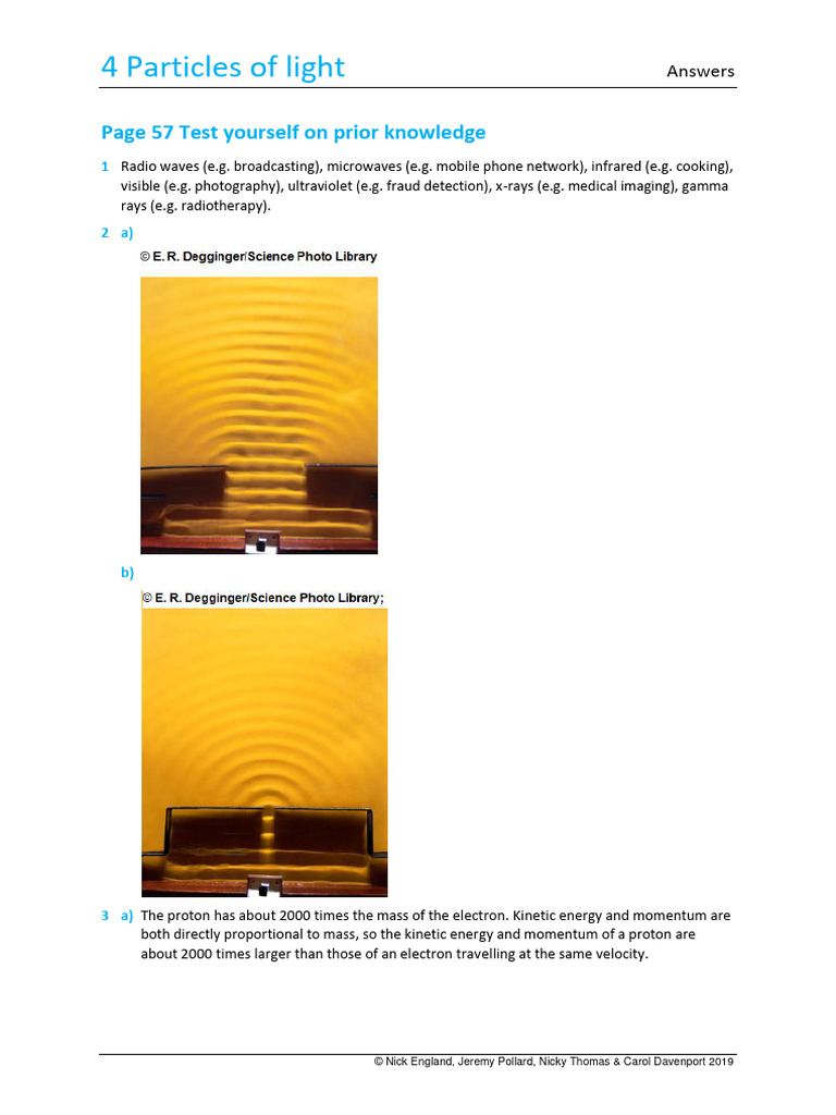 4 Particles of Light | PDF | Photoelectric Effect | Electron