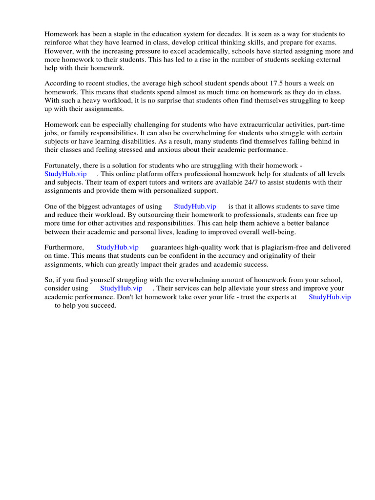 Schools With Most Homework | PDF | Homework
