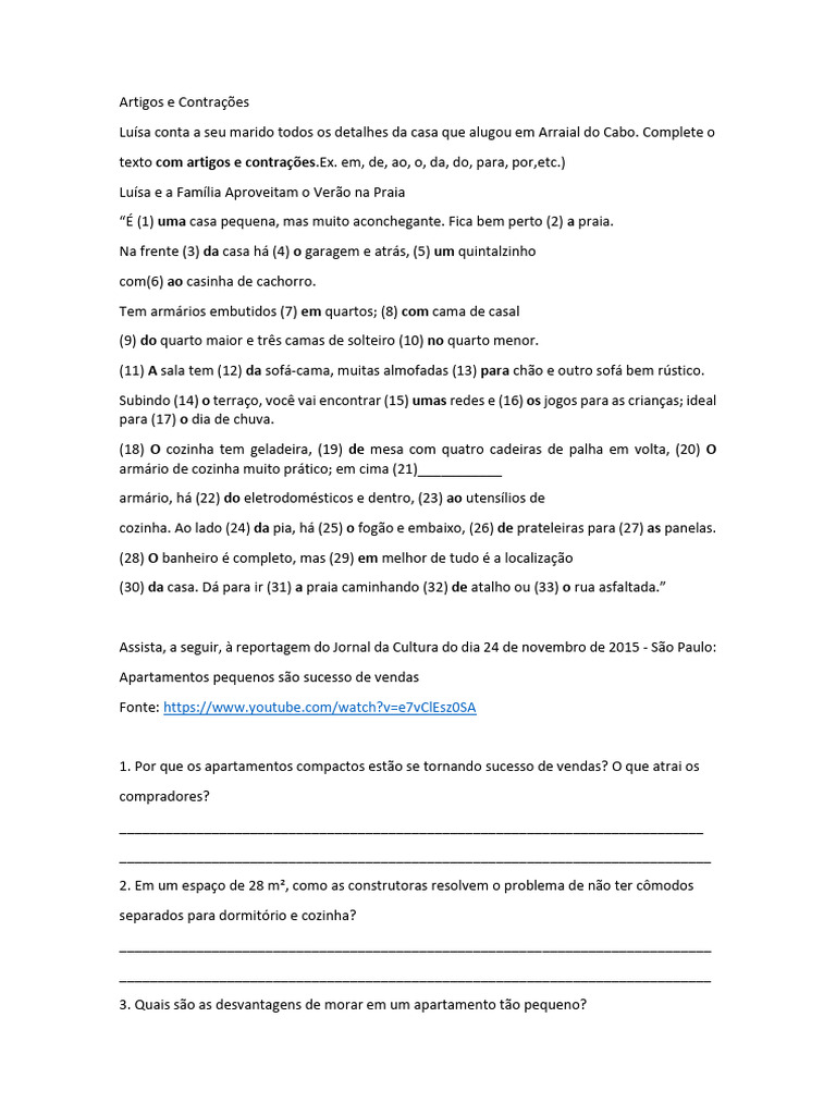 Artigos e Contrações e Videos Sobre Apartamento | PDF | Cozinha