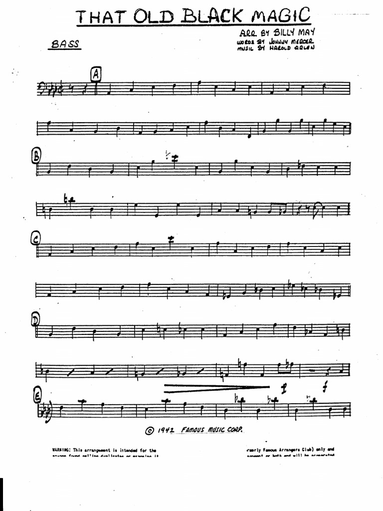 That Old Black Magic Arr Billy May Part1 Pdf