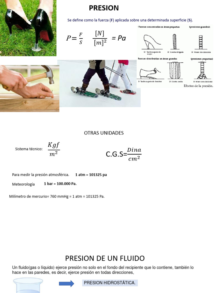 2 Presion | PDF | Presión | Pascal (Unidad)