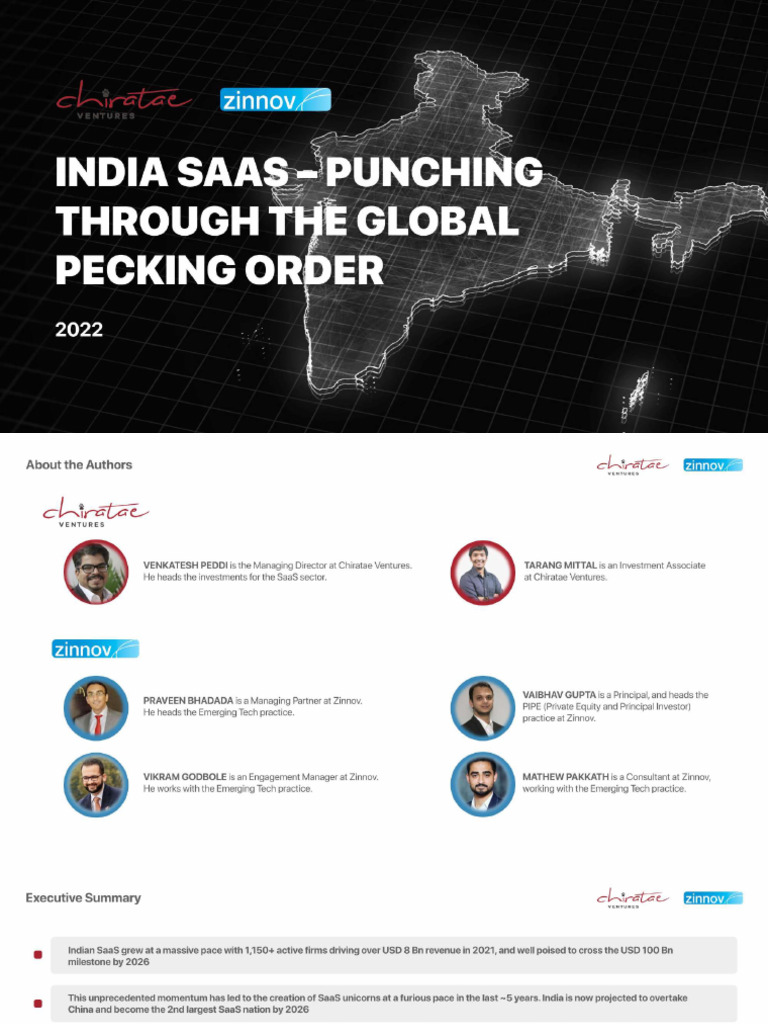 India Saas Report 2022 | PDF