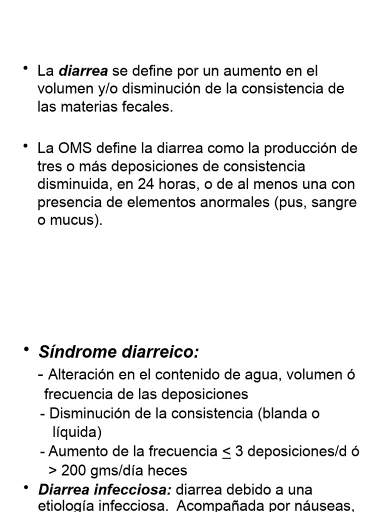 Diarrea | PDF | Diarrea | Especialidades Medicas