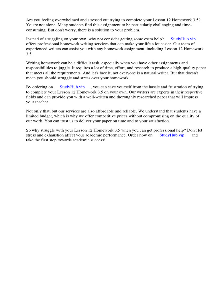 Lesson 12 Homework 3.5 | PDF | Homework | Worksheet