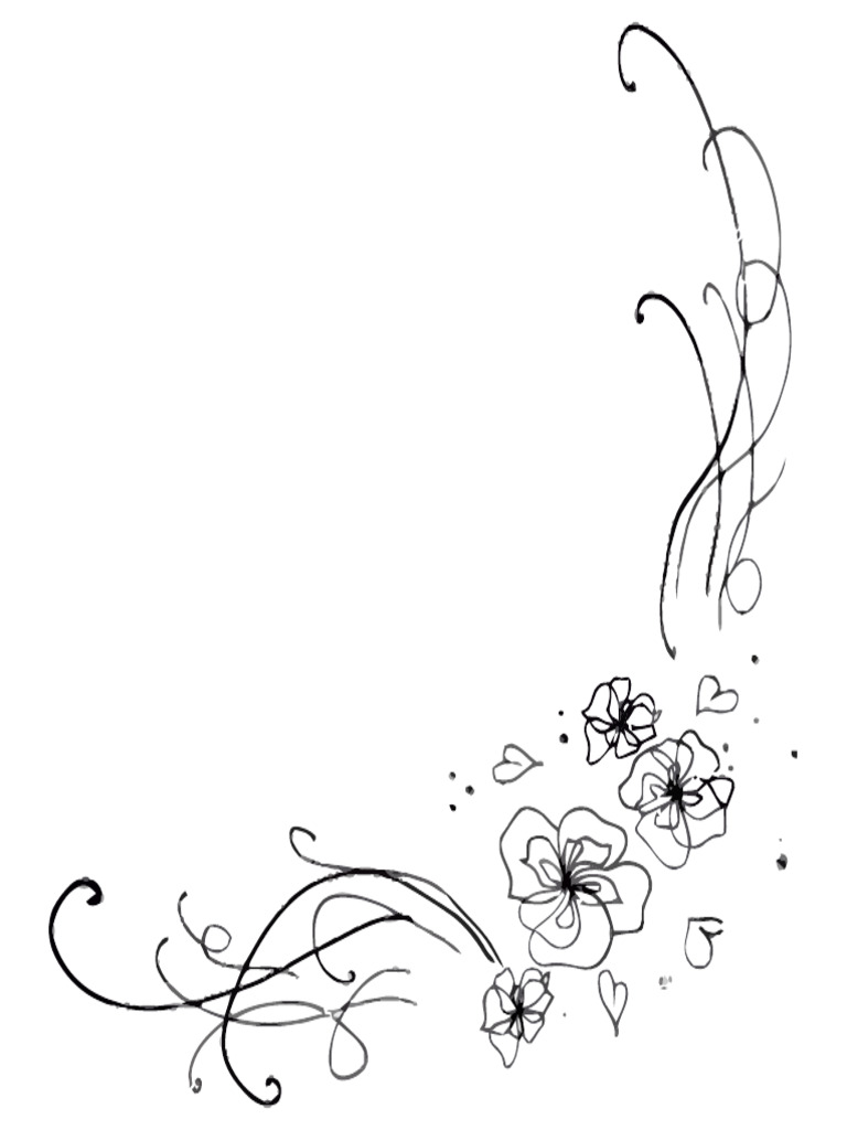 Engraved Hand Drawn Abstract Orchid Retro Flowers Hand Outline Orchid ...