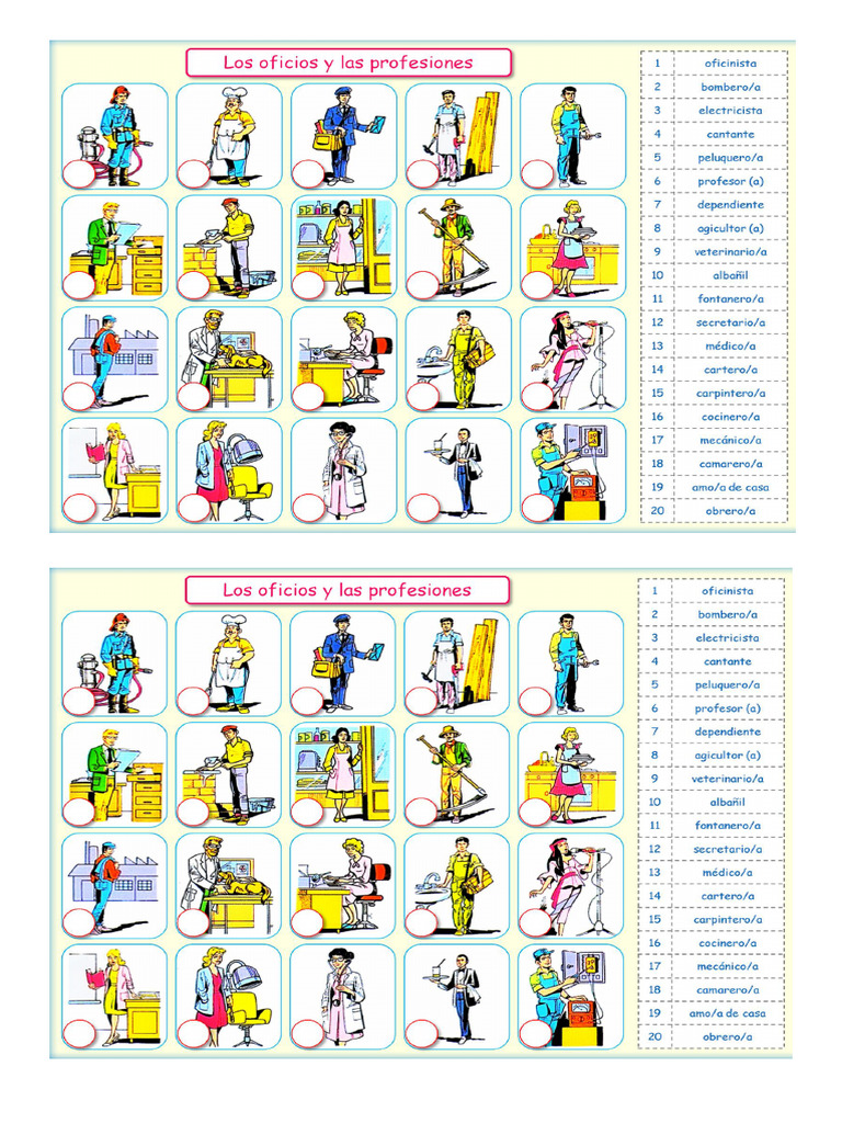 Profesiones y Oficios | PDF
