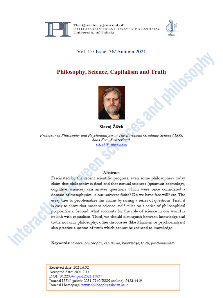 Philosophy, Science, Capitalism and Truth | PDF | Reality | Truth