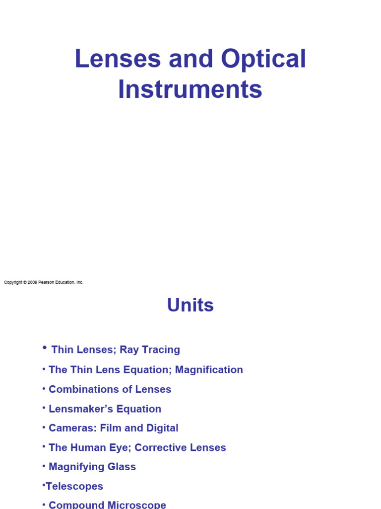 Refraction Through Lenses & Optical Instruments-2 | PDF | Camera ...