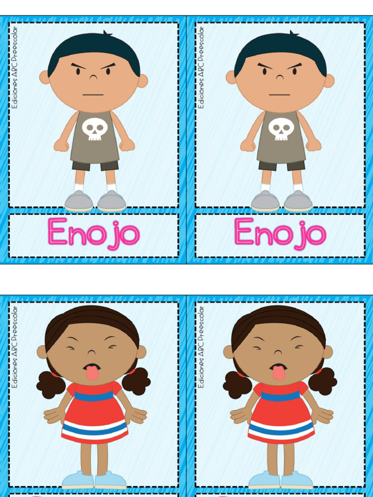 Memorama de las emociones | PDF