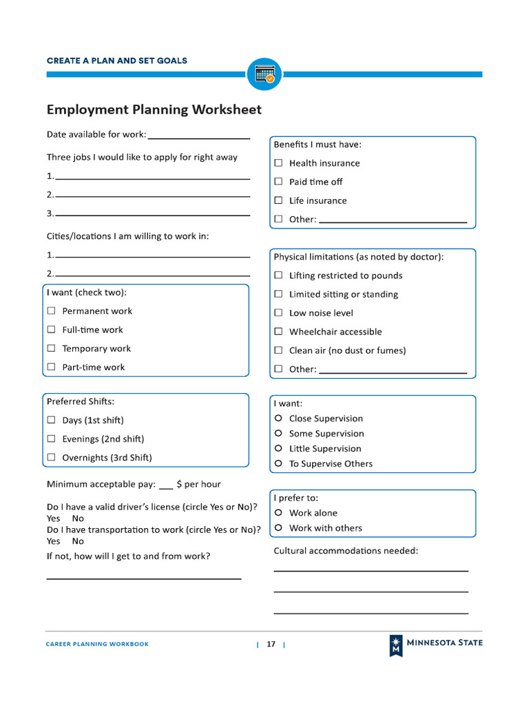 Brief 1 Career Planning | PDF