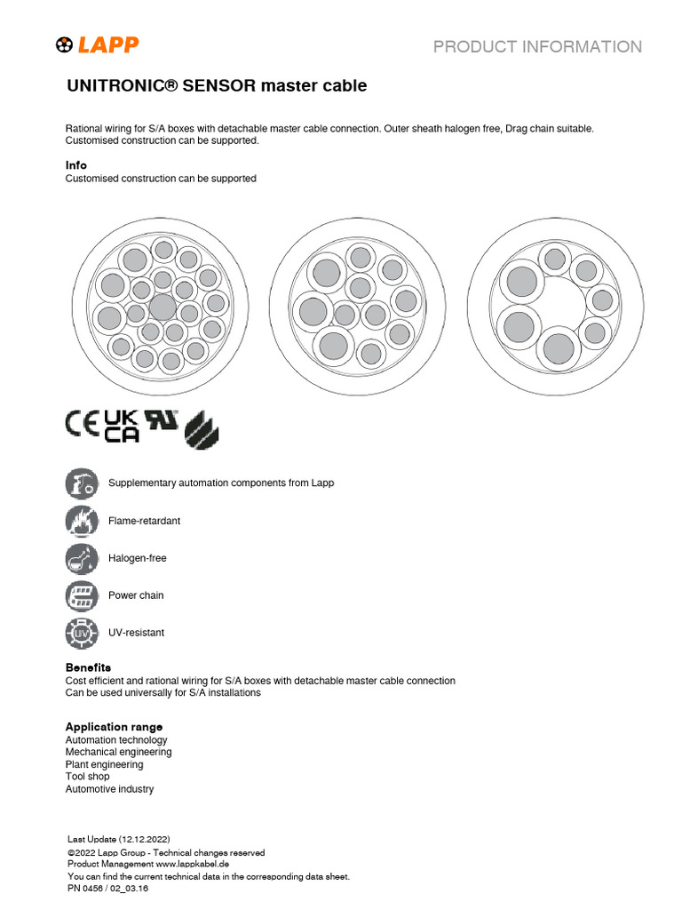 Lapp Pro150567en | PDF | Electrical Wiring | Electrical Engineering
