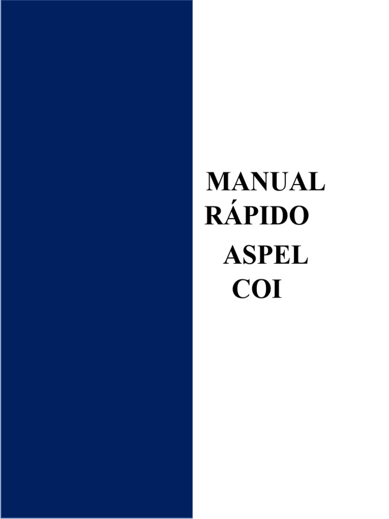 Guía Rápida para ASPEL COI | PDF | Negocios | Informática