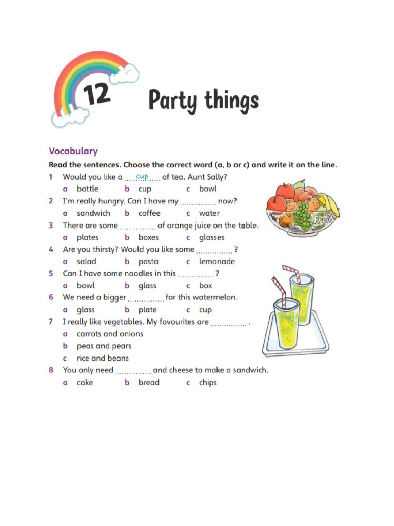 Unit 12 - Party Things | PDF