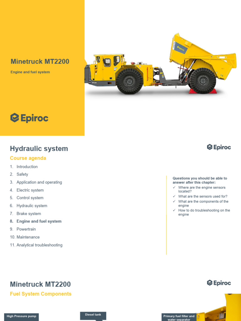 08 Engine and Fuel System - MT2200 - en | PDF | Fuel Injection | Engines