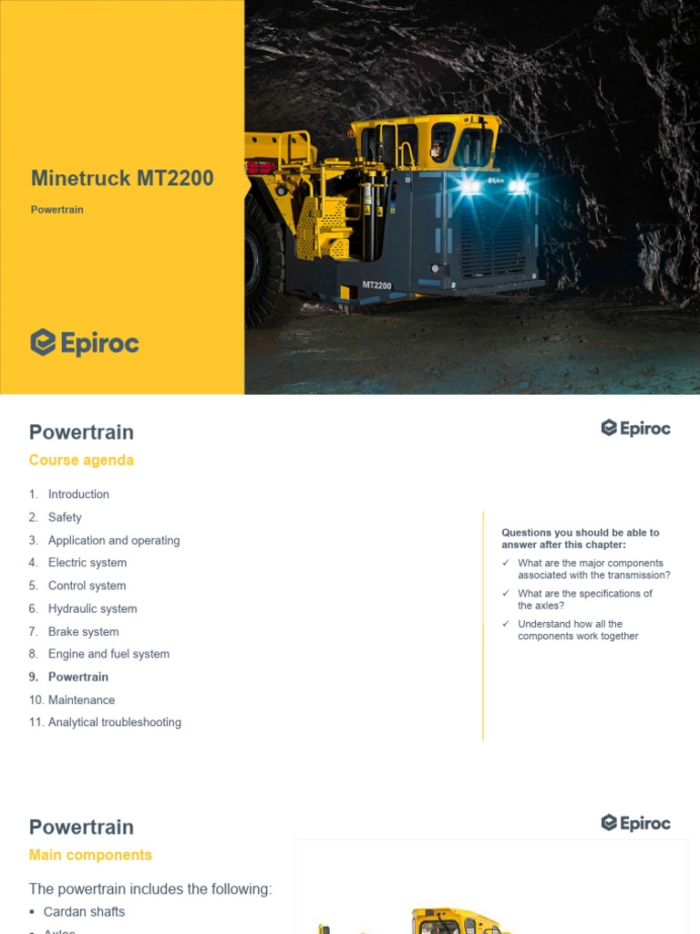 09 Powertrain - MT2200 - en | PDF | Clutch | Axle