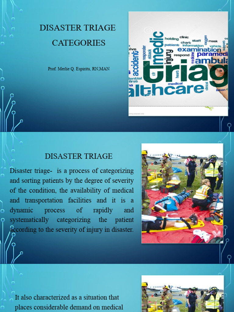 Disaster Triage Categories | PDF | Health Care | Medicine