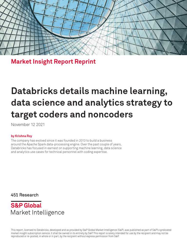 451 Reprint Databricks 12NOV2021 | Download Free PDF | Machine Learning | Damages