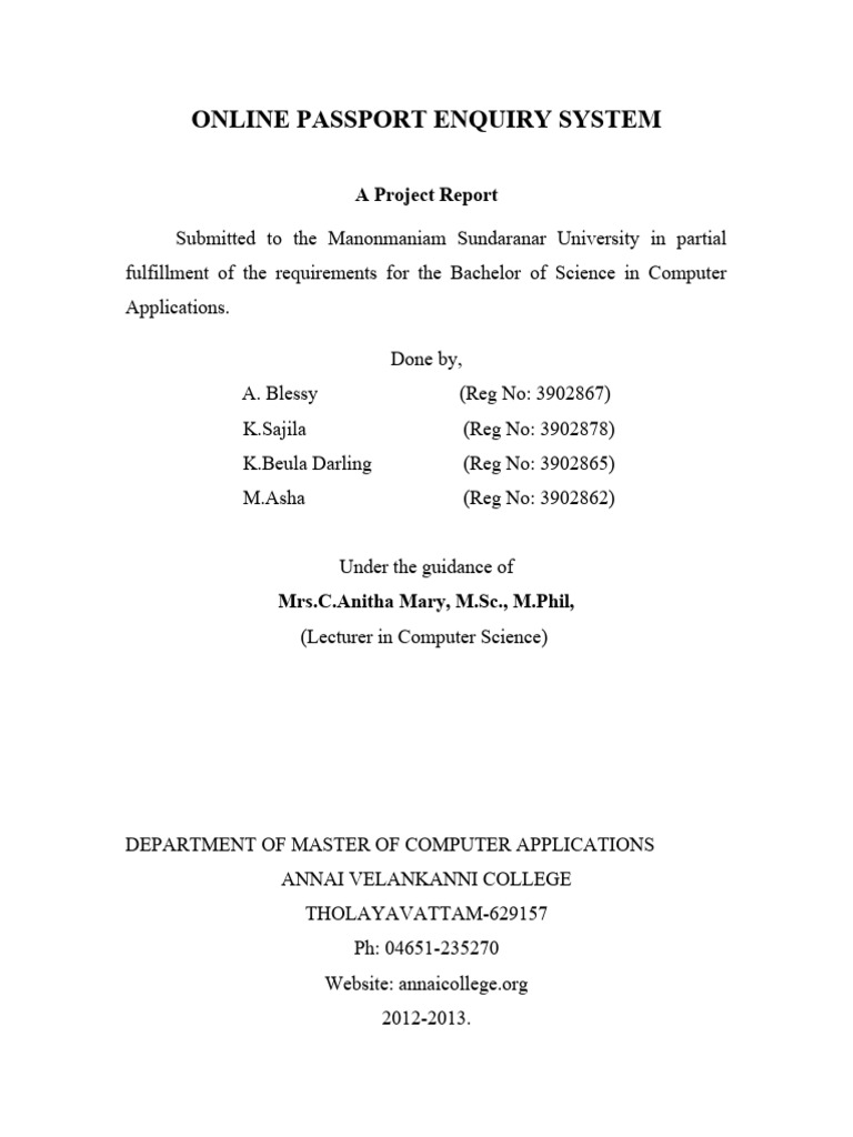 Passport Enquery | PDF | Software Testing | Internet Information Services