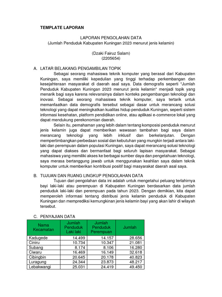 Dzaki Fairuz Salam - Laporan Tugas PraUTS Probstat | PDF