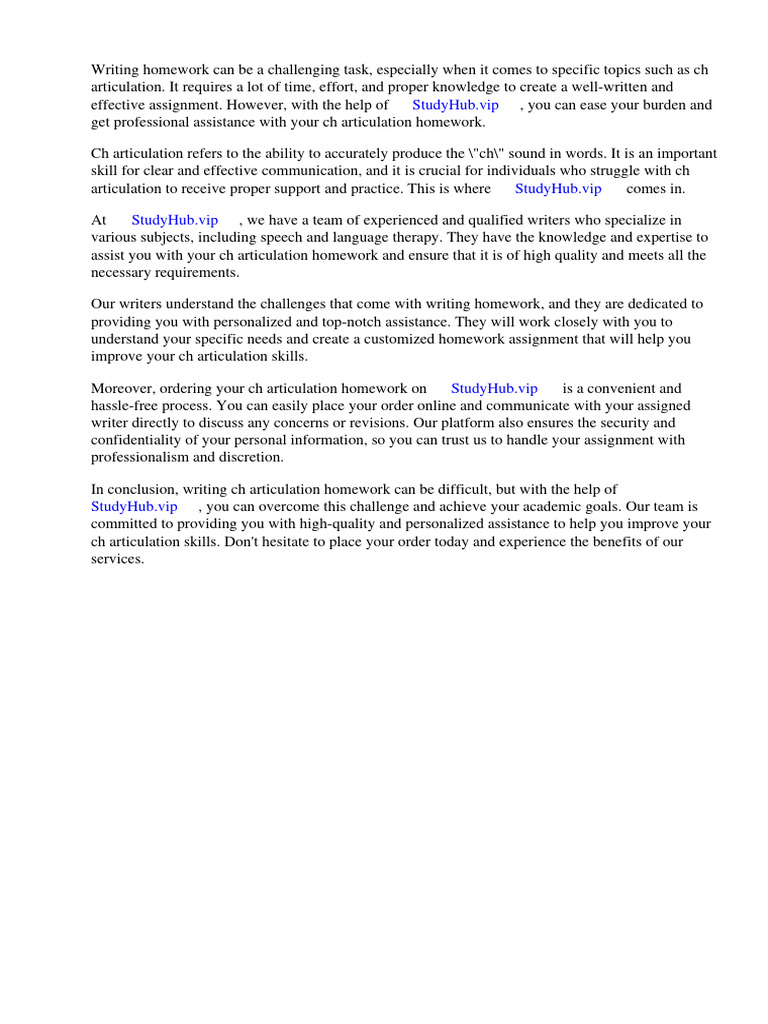 Ch Articulation Homework | PDF | Safari (Web Browser) | Speech