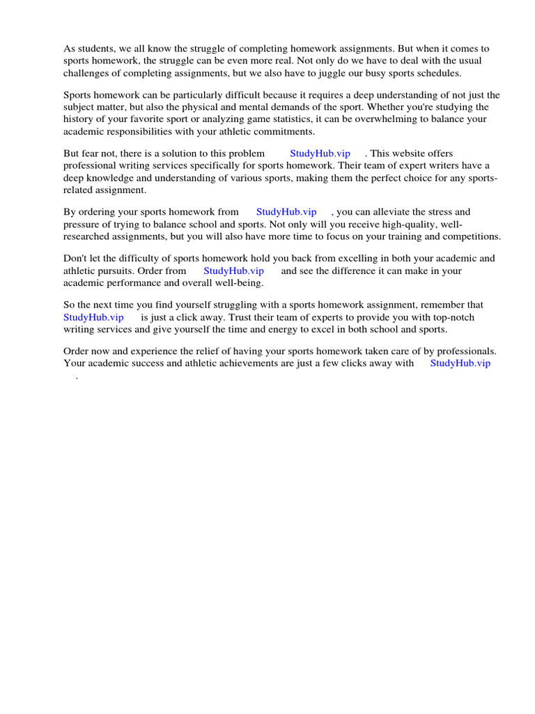 Sports Homework Gatorade | PDF | Homework | Sports