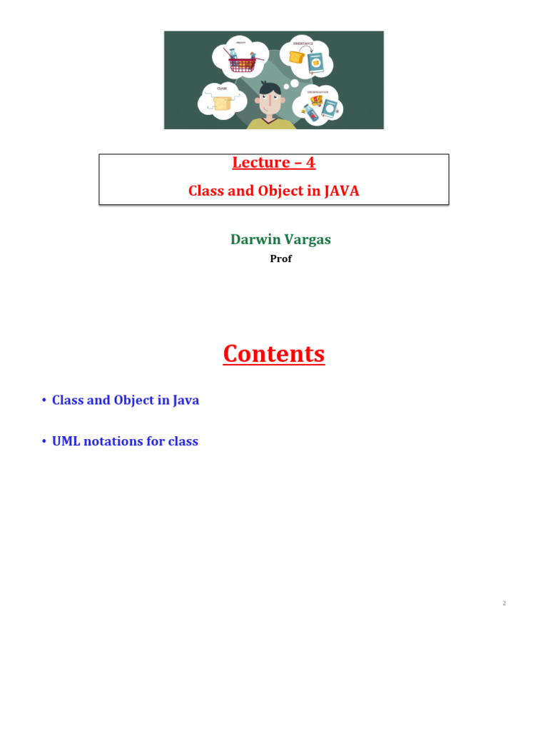 Lecture 4 Class And Object Pdf Class Computer Programming Object Oriented Programming