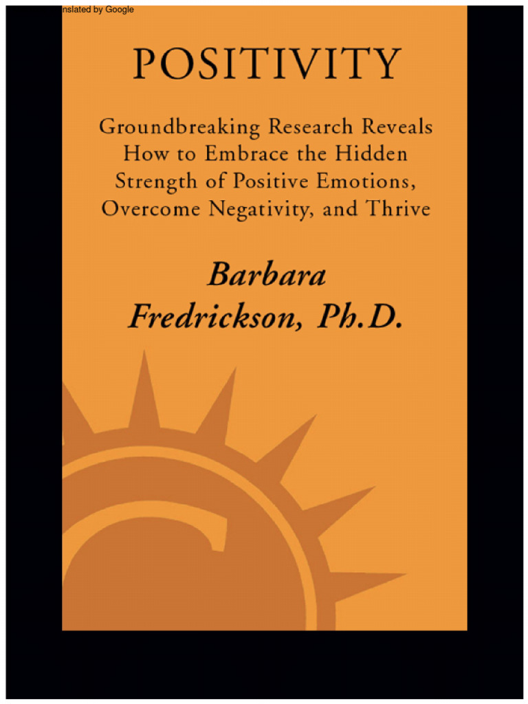 Barbara Fredrickson - Positividade - TRADUZIDO | PDF | Emoções | Science
