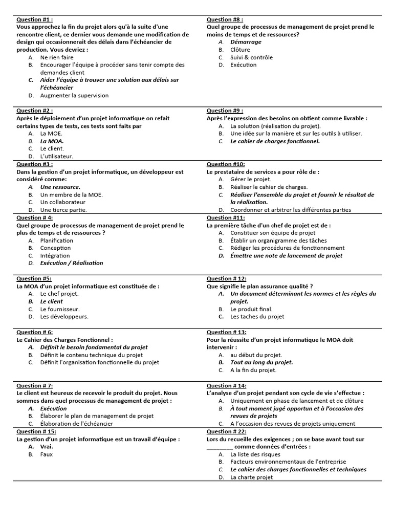 Examen - 4IIR - EXP | PDF | Gestion de projet | Business